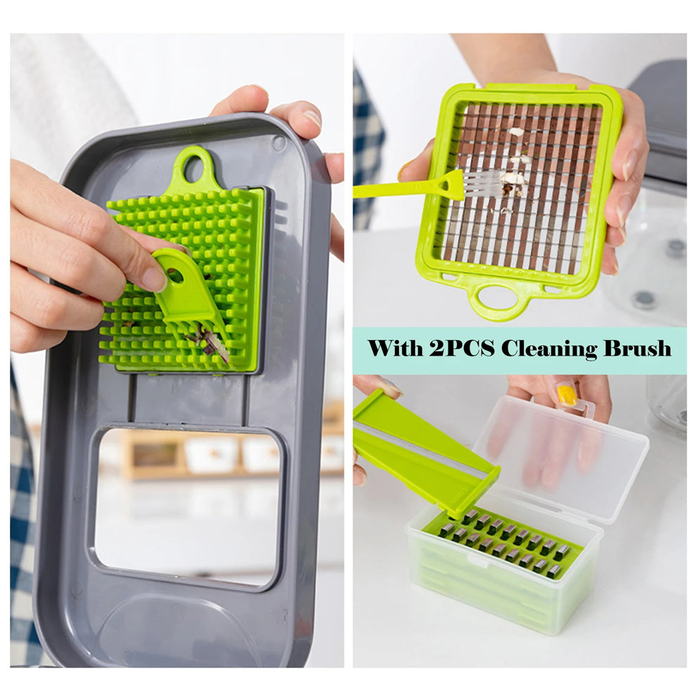 22 in 1 Vegetable Chopper, Multifunctional Food Slicer Dicer with Stai ...