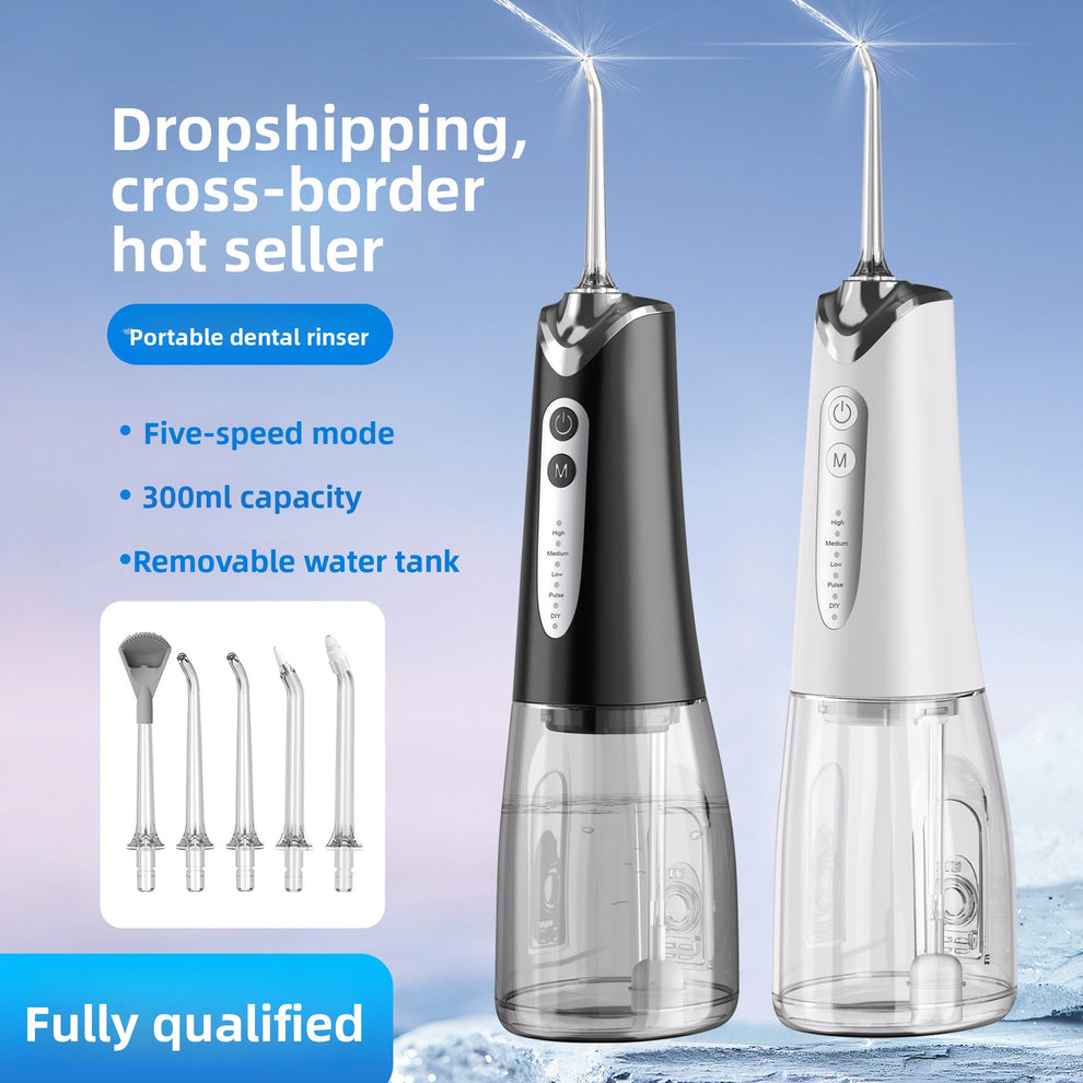 Cordless Water Flosser for Teeth, Portable Oral Irrigator with 5 Modes ...