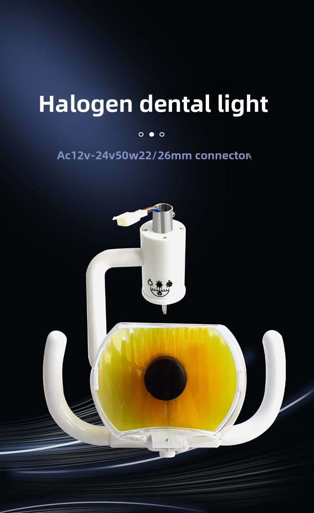 Dental Unit Halogen Exam Lamp, 7000-32000 LUX, High CRI 95%, Adjustabl ...