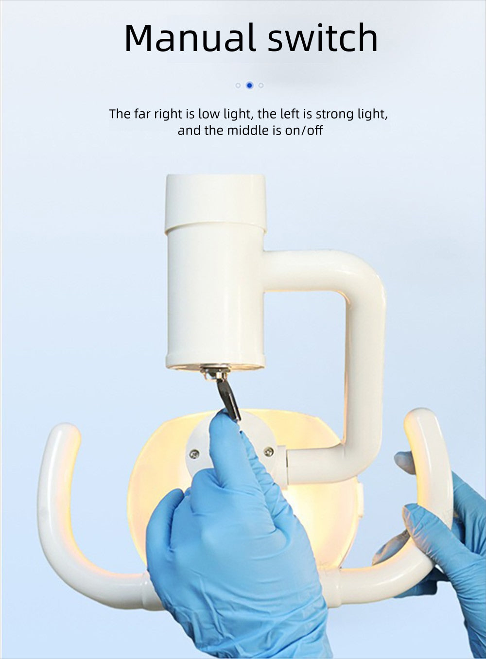 Dental Unit Halogen Exam Lamp, 7000-32000 LUX, High CRI 95%, Adjustabl ...